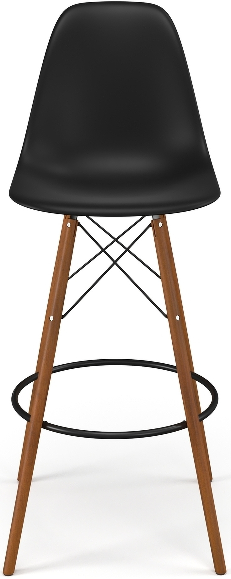 Paris Bar Height Stools Set of 2 In Walnut and Black by Aeon ...