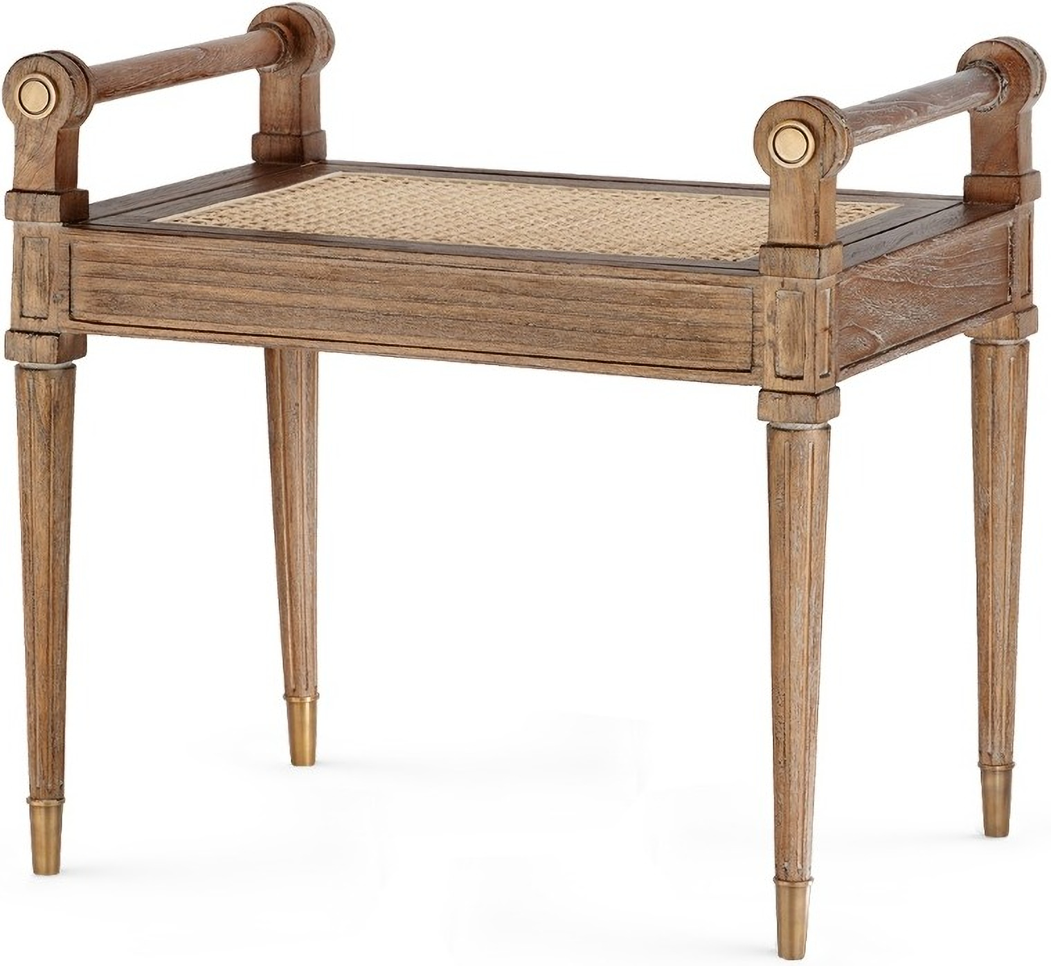 Paris Bench In Driftwood by Villa & House | 1StopBedrooms