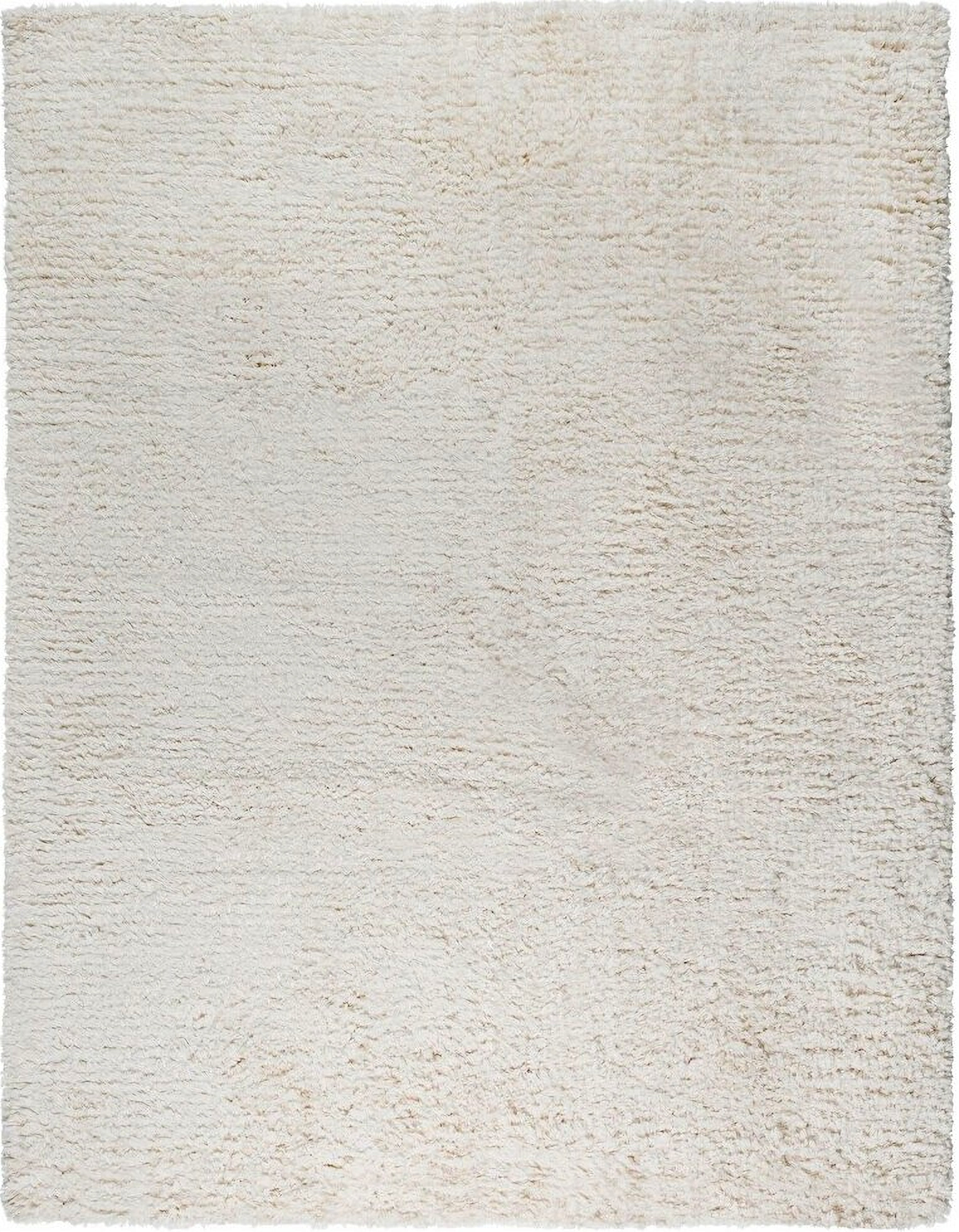 Paris Shag Collection Hand-Woven Poly and Cotton Area Rug- 5' x 8' In ...