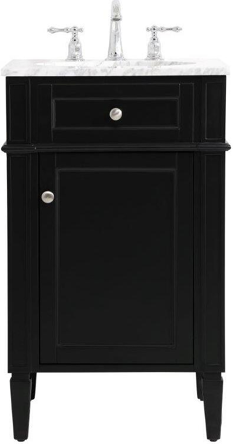 Park Avenue 21 Inch Single Bathroom Vanity In Black by Elegant Lighting ...