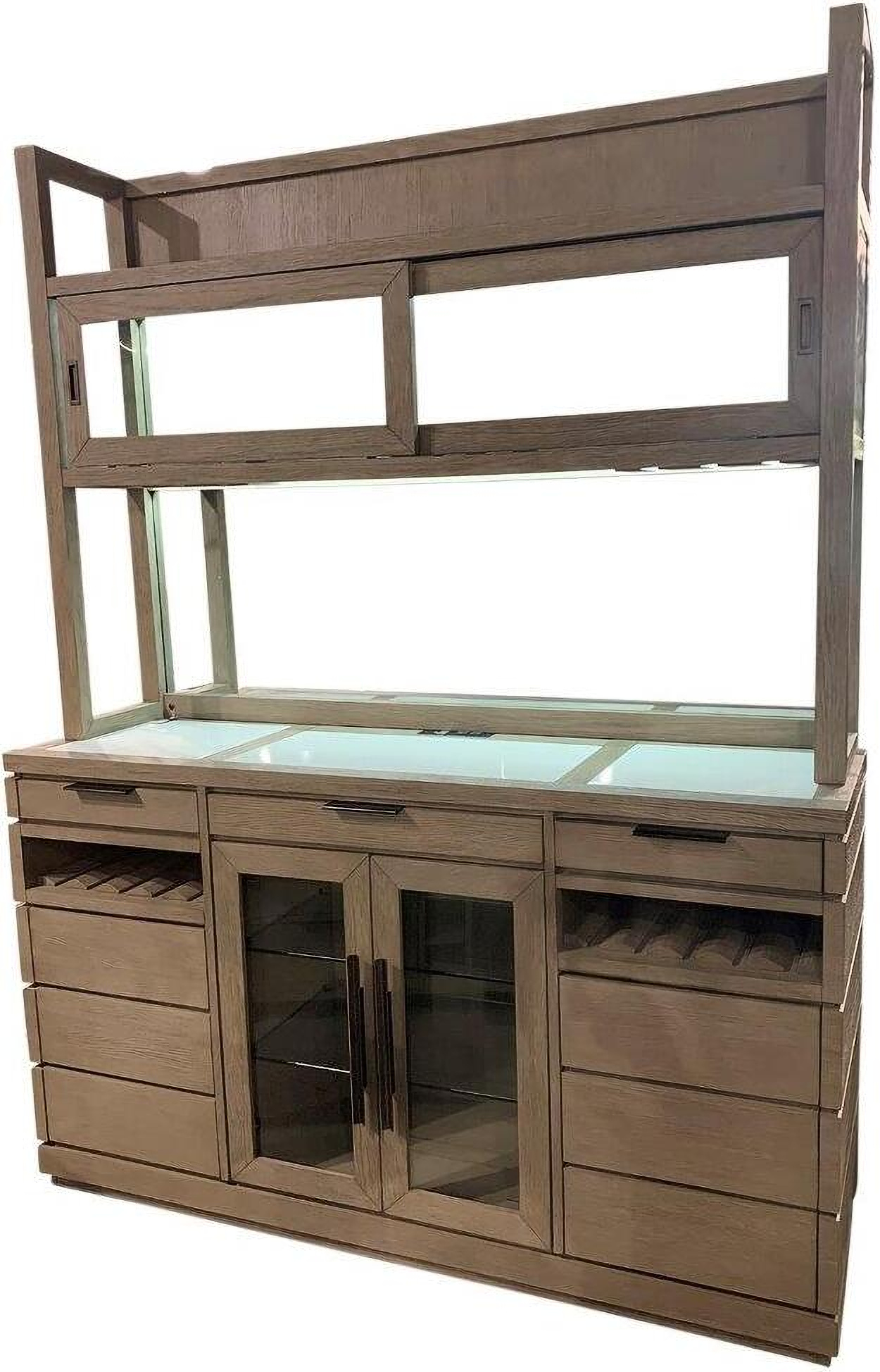 Parker House Pure Modern Dining 2 Pc 66 Inch Buffet And Open Hutch ...