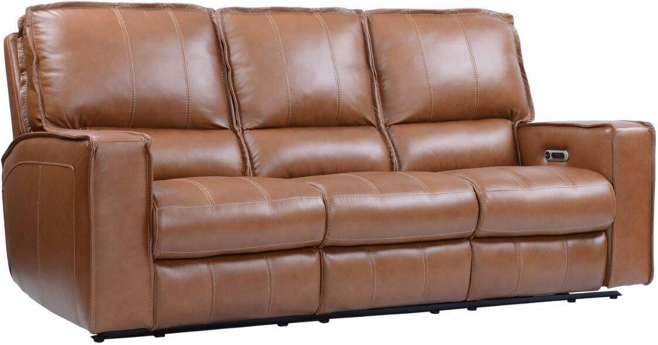 Parker Living Rockford Verona Saddle Power Triple Reclining Sofa By