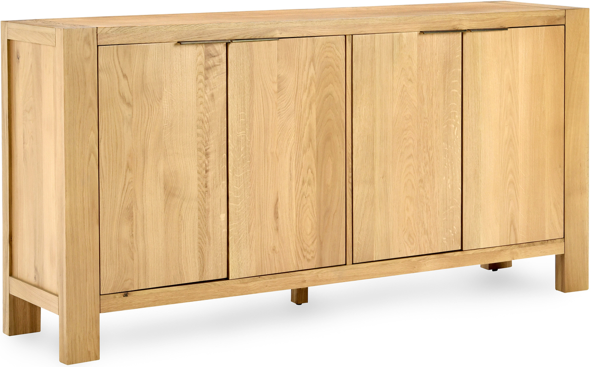 Parsons 4 Door Sideboard In Natural by Classic Home | 1StopBedrooms