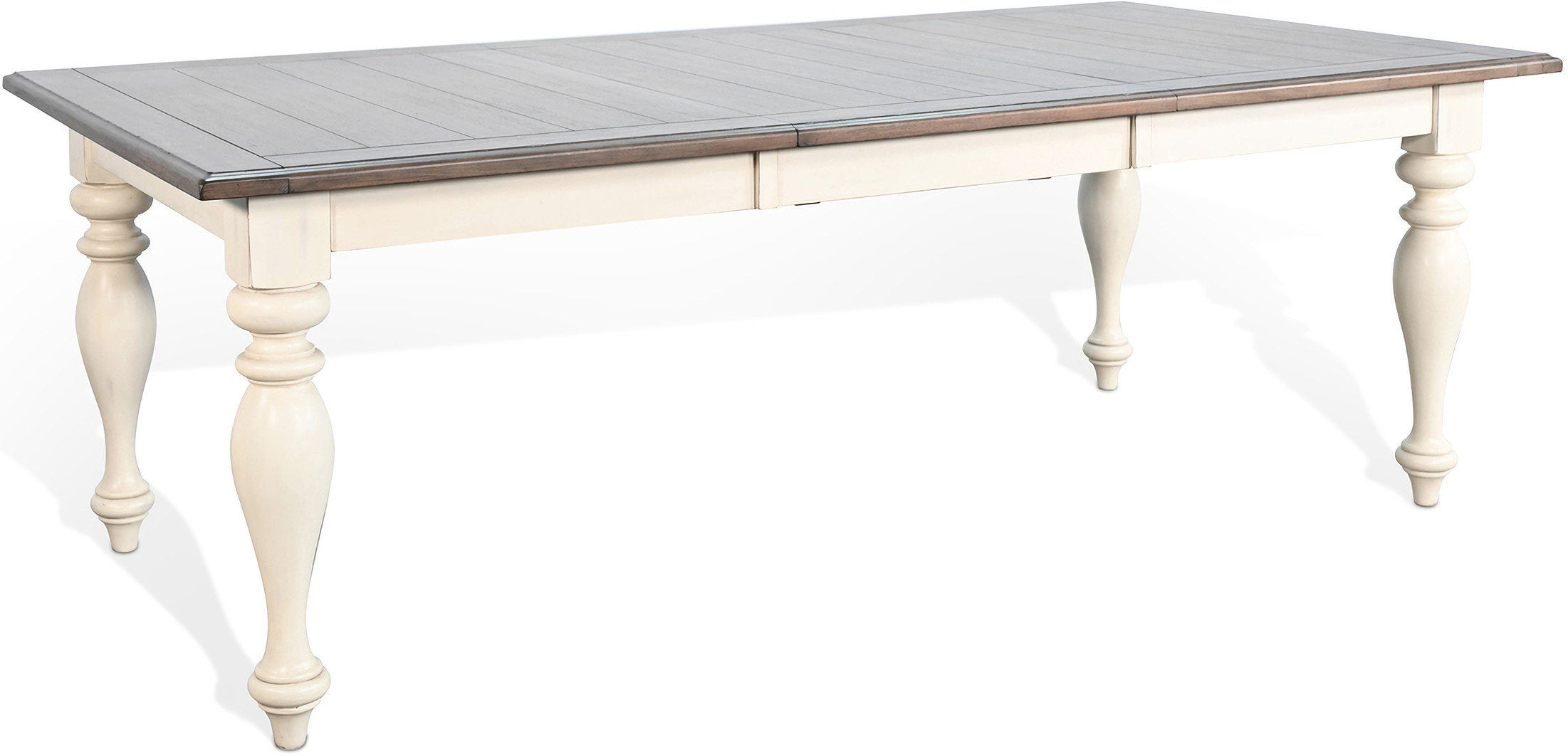 Pasadena Rectangular Extension Dining Table In Marble White by Sunny ...