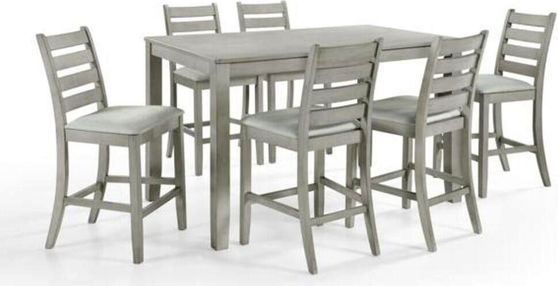 Pascal Counter Dining Table In Driftwood by New Classic | 1StopBedrooms