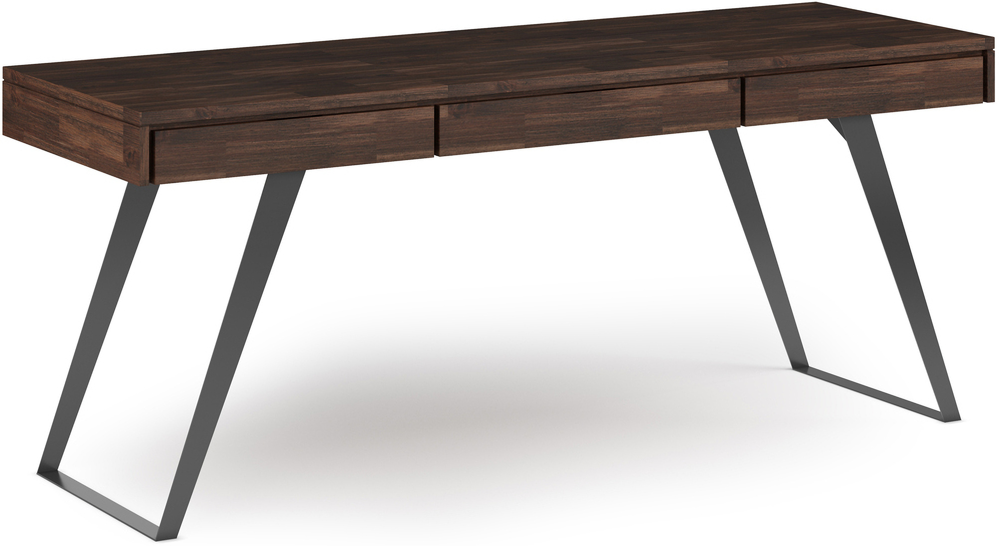 Passage Large Computer Desk with Flip Pull-Out Keyboard Tray In ...