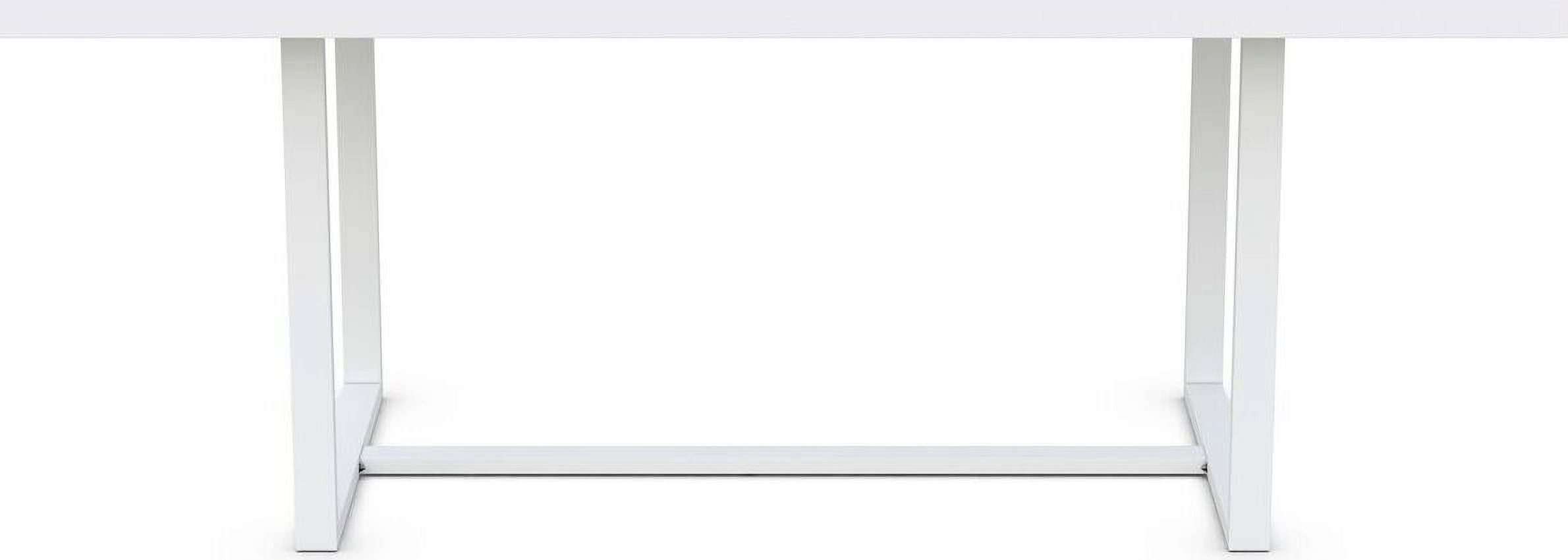 Pavia 71 Inch Rectangular Dining Table In Matte White by Azzuro Living ...