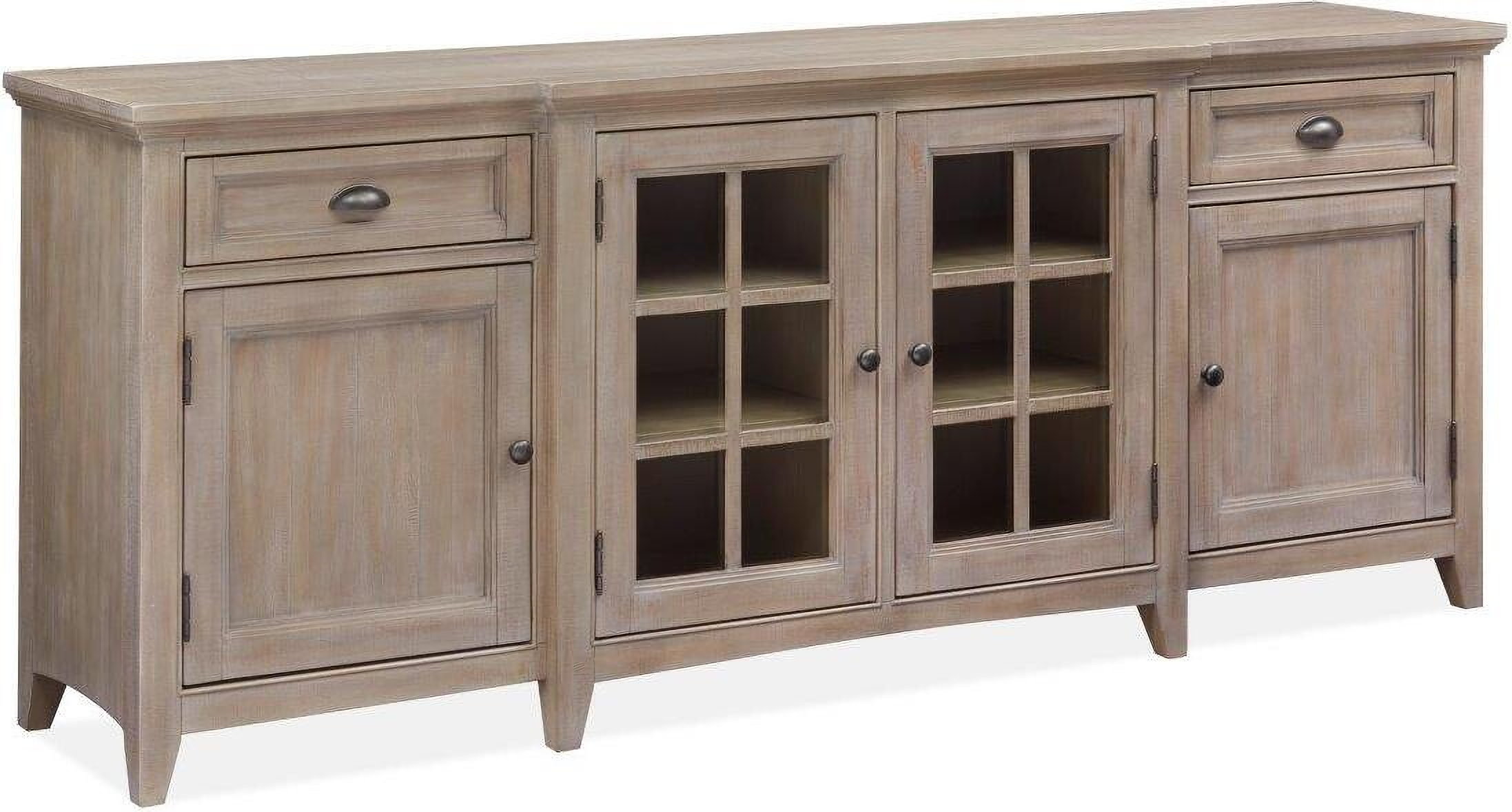 Paxton Place Dovetail Grey Wood 80 Inch Console by Magnussen ...