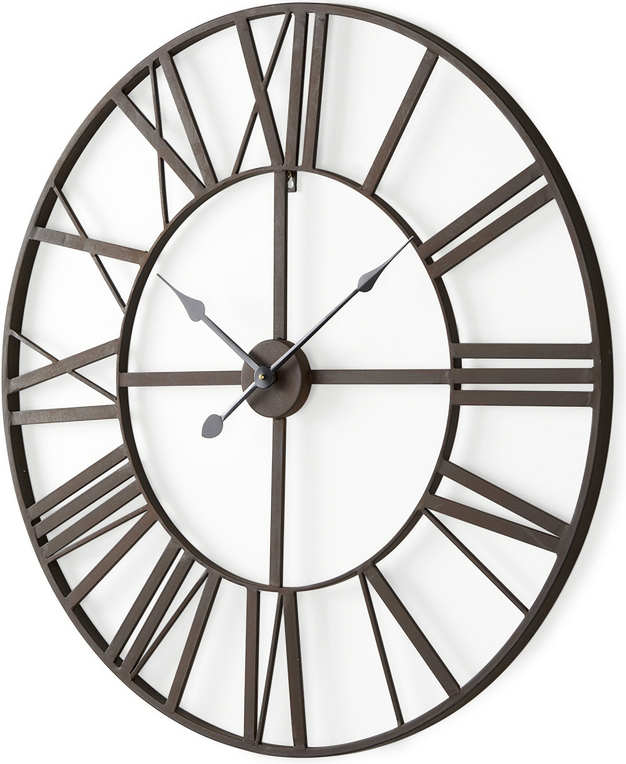 Pender 30 Inch Wall Clock In Brown by Mercana | 1StopBedrooms