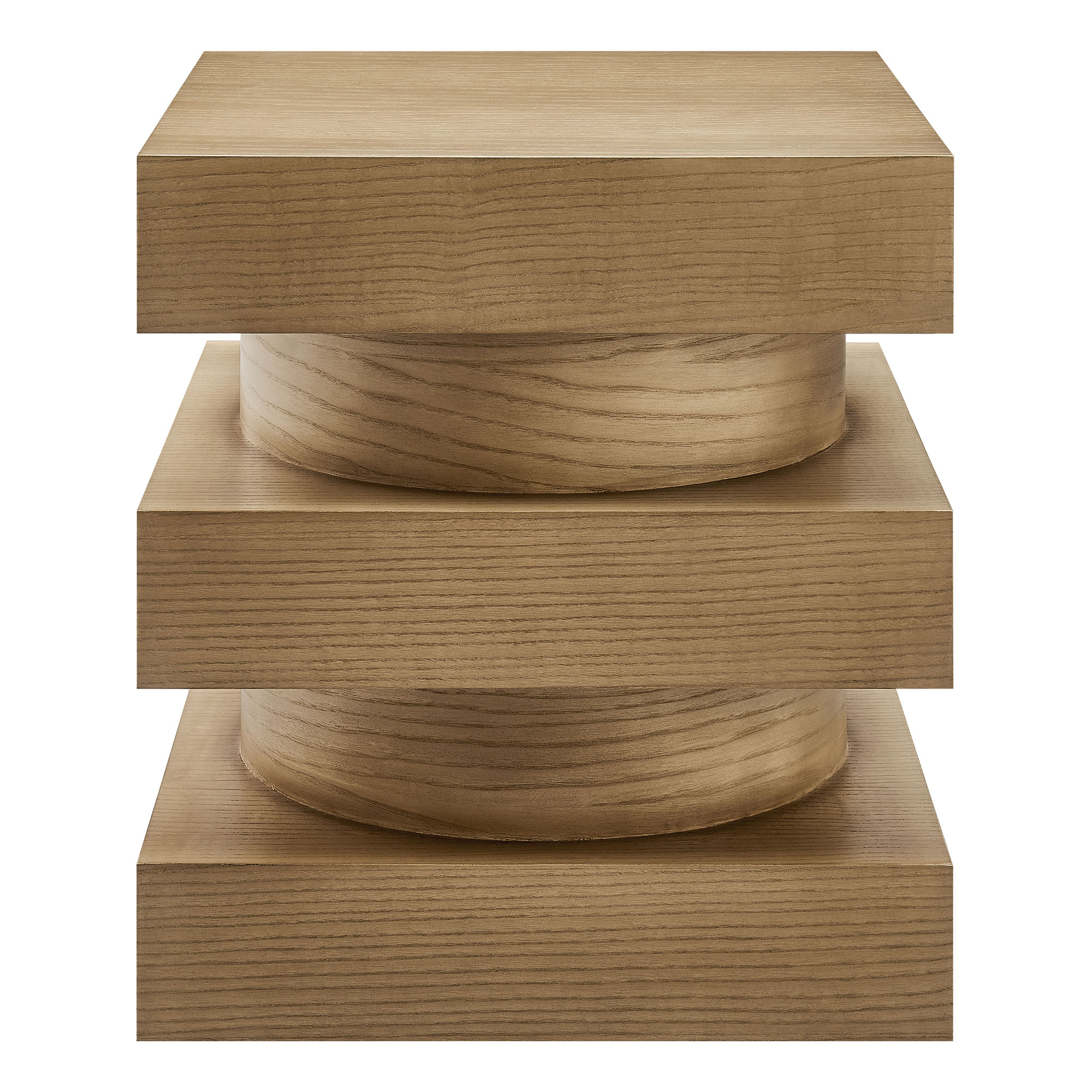 Perpetuate Totem End Table In Caramel Ash by Modway | 1StopBedrooms