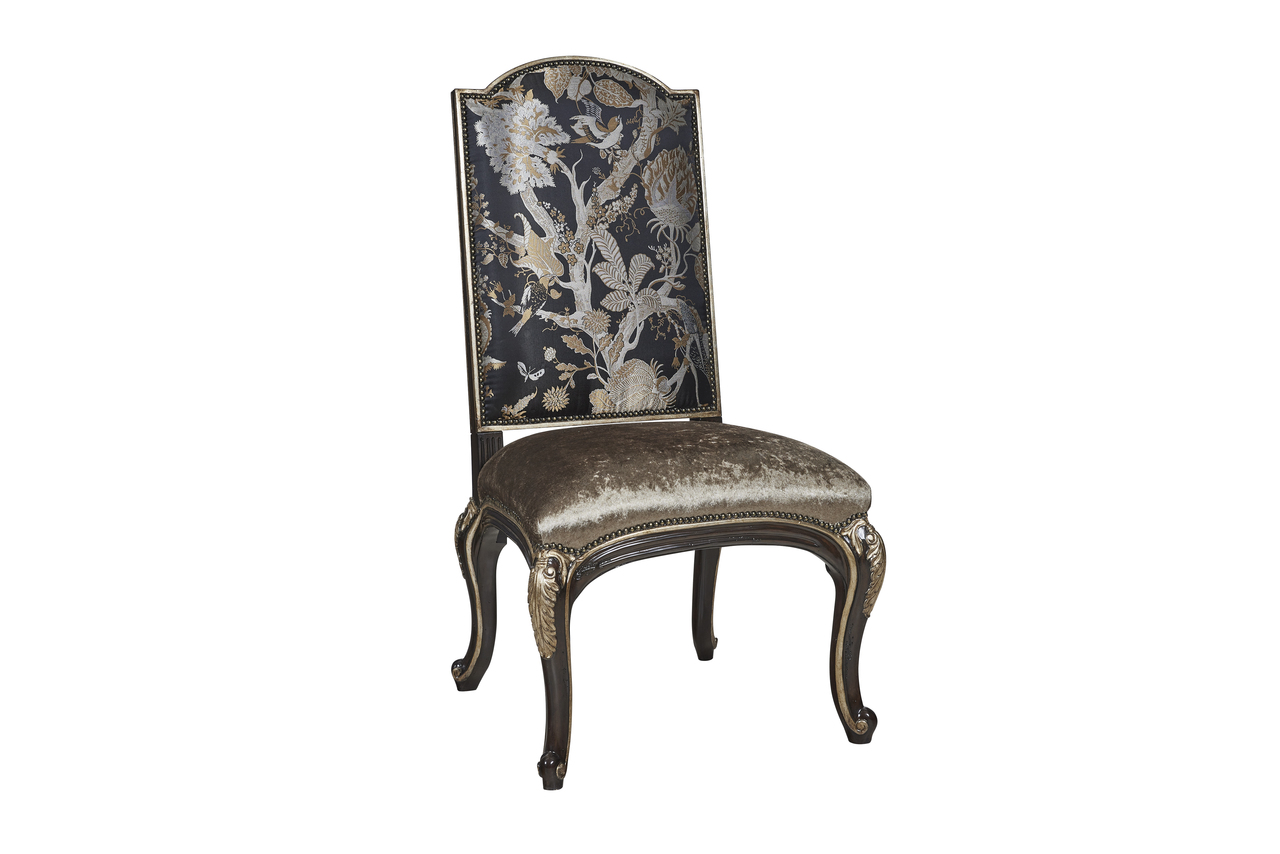 Piazza San Marco Side Chair In Glaze Copper and Behaus Ebony by ...
