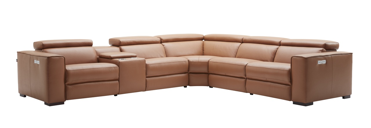 Picasso Motion Sectional in Caramel by J&M | 1StopBedrooms