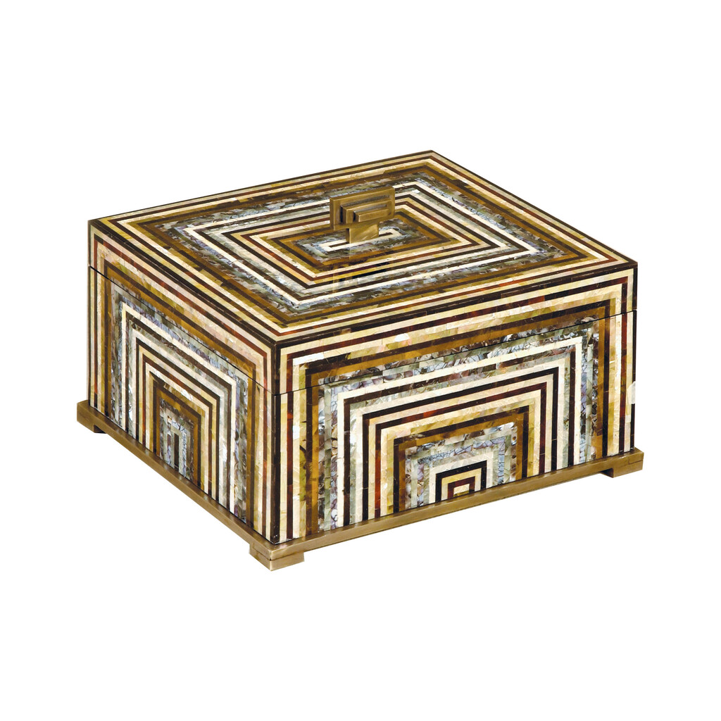 Pinstripe Box In Multicolor by Maitland-Smith | 1StopBedrooms