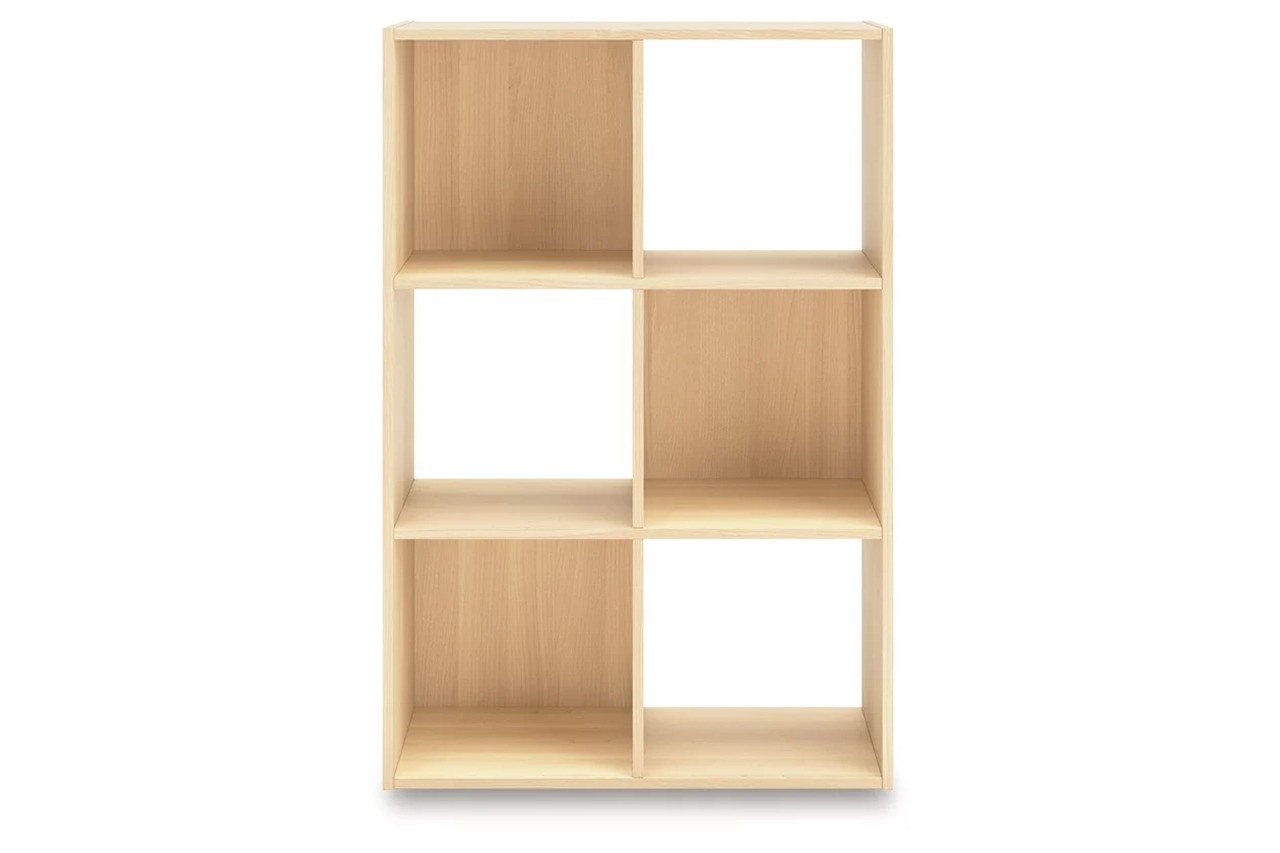Piperton Six Cube Organizer In Tan by Ashley Furniture | 1StopBedrooms