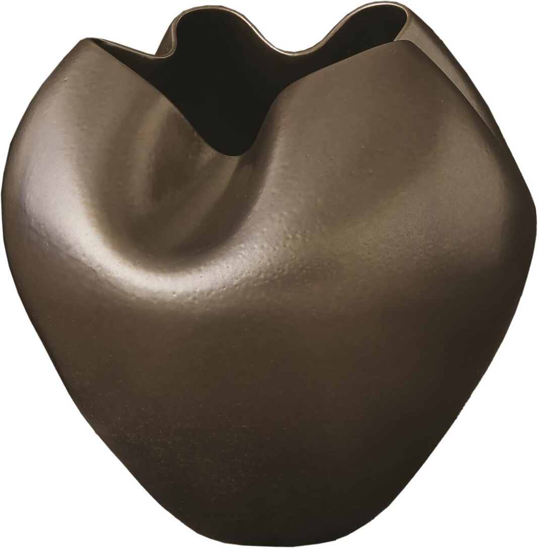 Plait Round Vase In Silver Haze by Global Views | 1StopBedrooms
