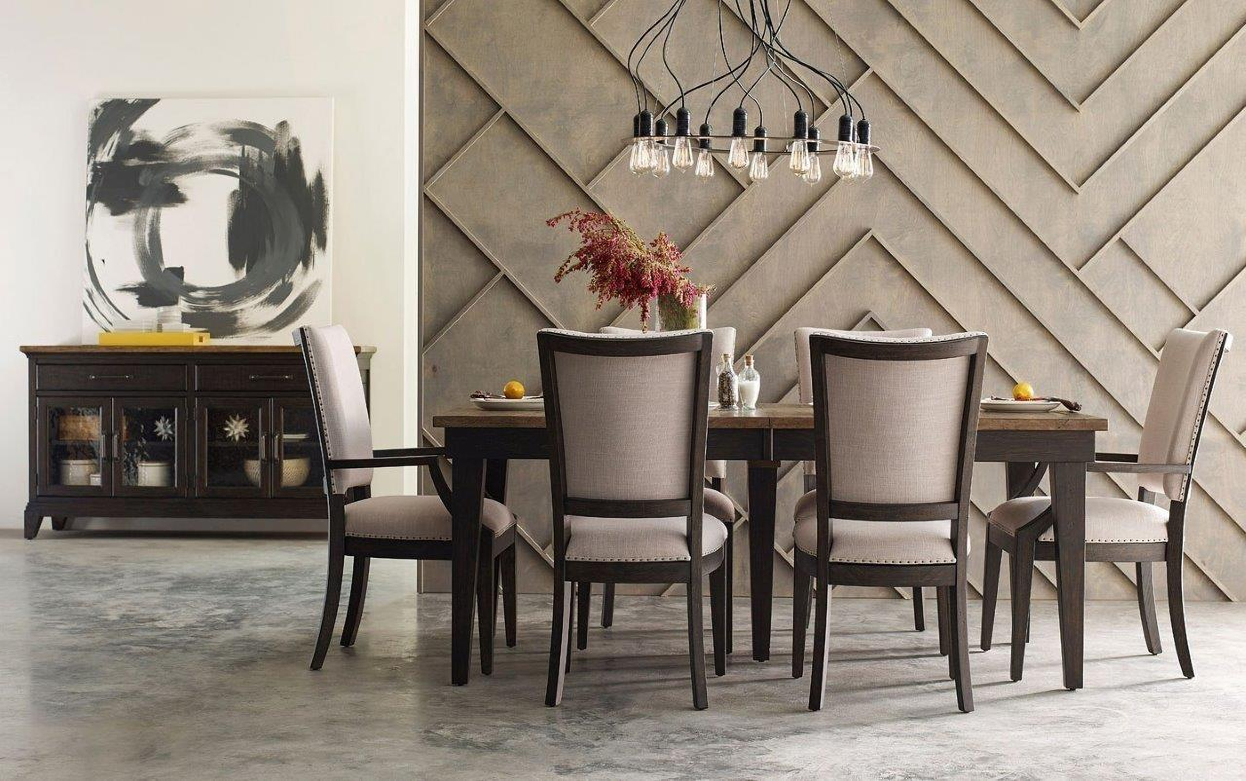 Plank Road Rankin Dining Room Set (Charcoal) by Kincaid | 1StopBedrooms