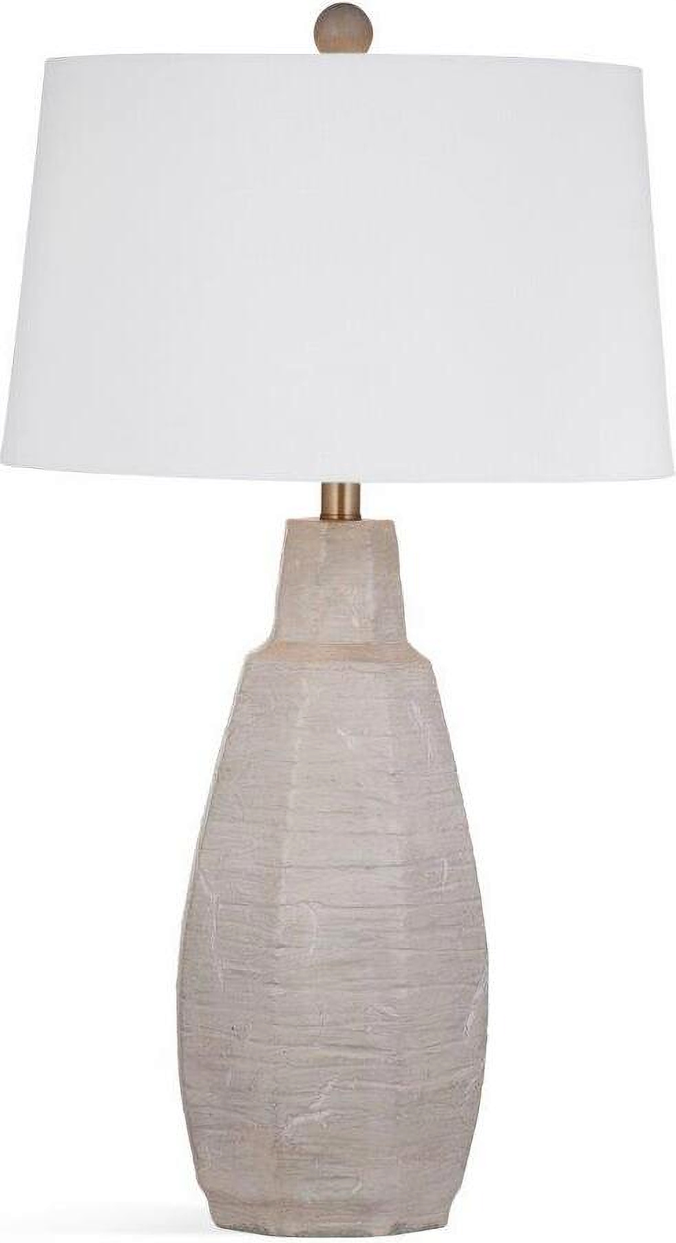 Plata Washed White Table Lamp by Bassett Mirror Company | 1StopBedrooms