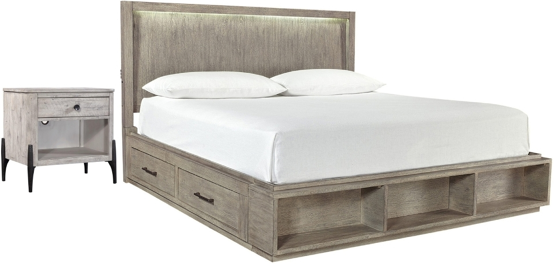 Platinum Bedroom Set In Grey by Aspenhome | 1StopBedrooms