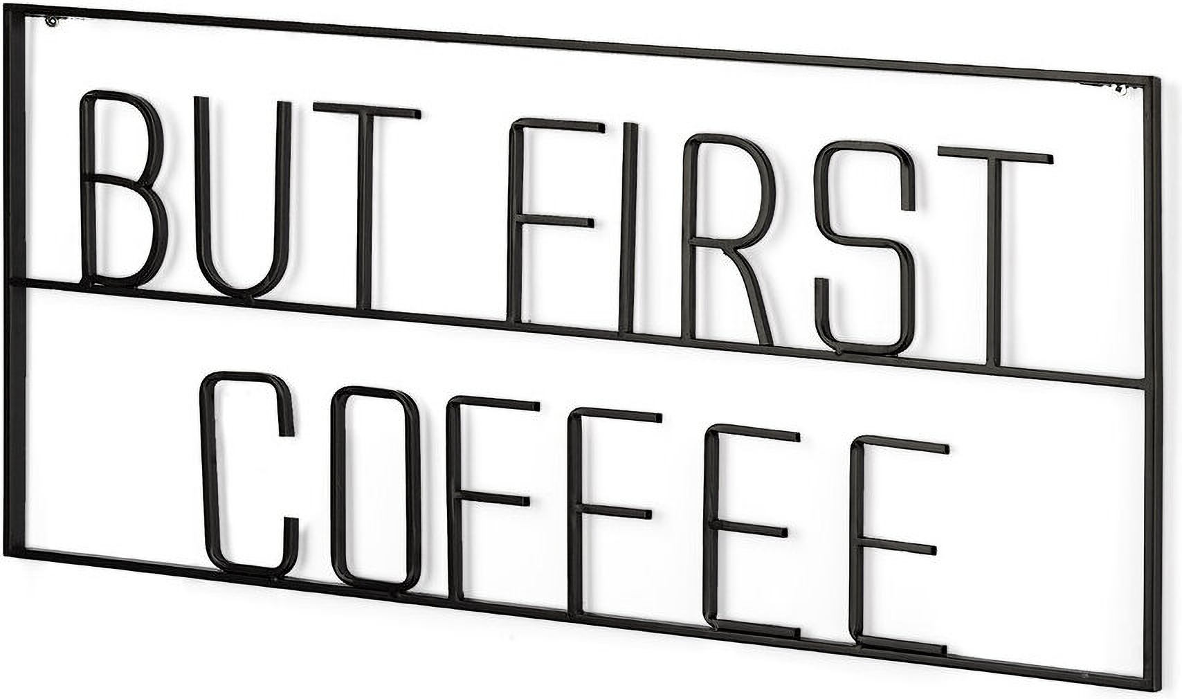 Playful Sign Wall Decor In Black Coffee by Mercana | 1StopBedrooms