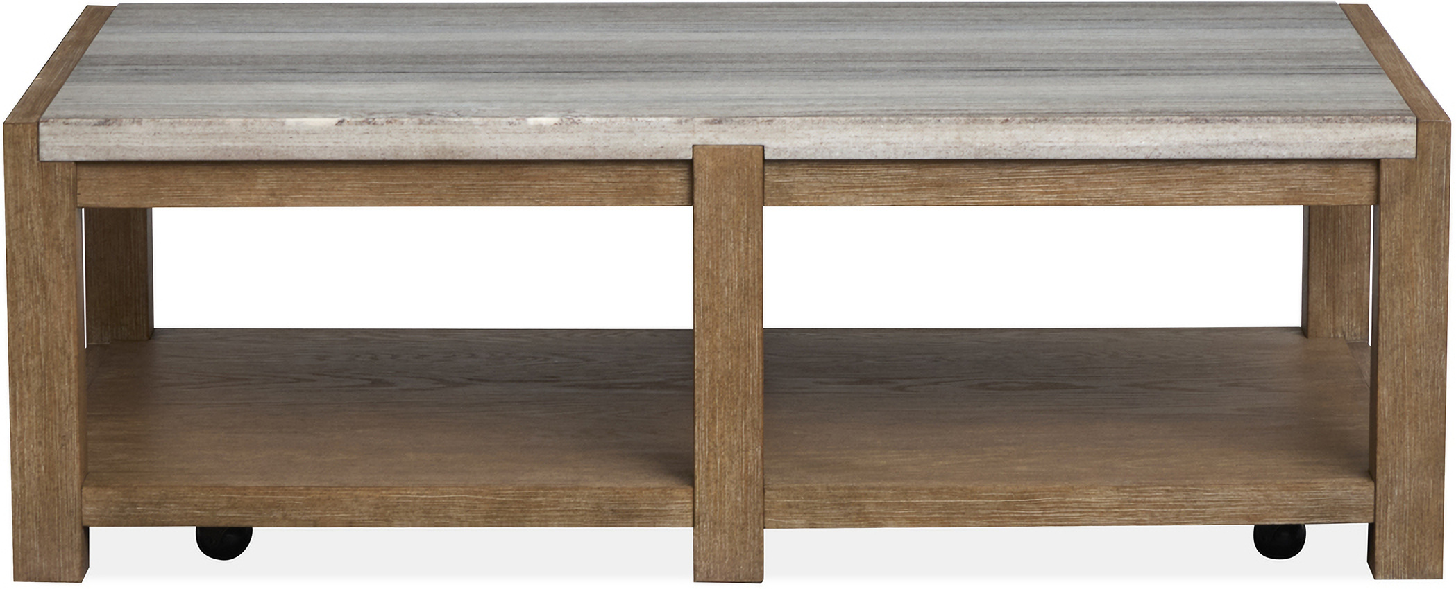 Plum Creek Rectangular Cocktail Table With Casters In Sierra Brown by ...