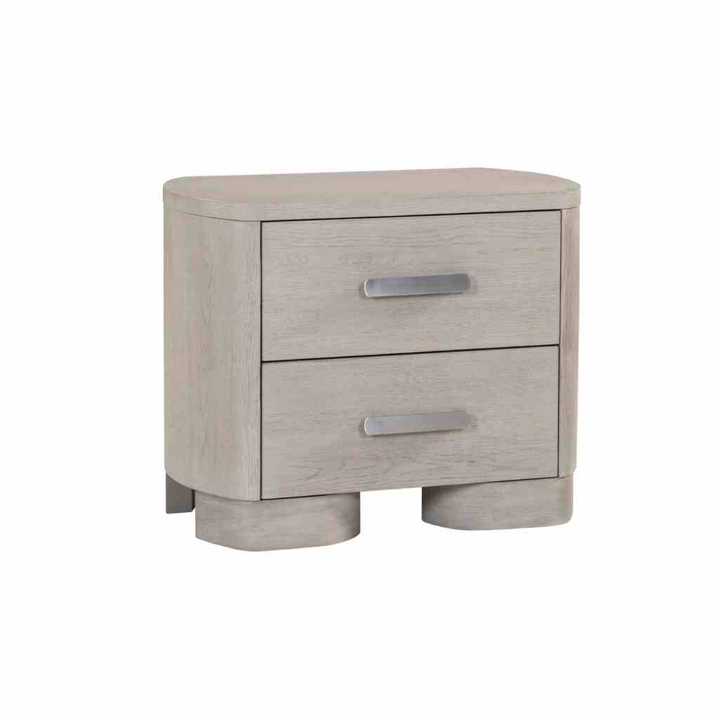 Pocatello Nightstand with USB A-C In White Oak by Furniture of America ...