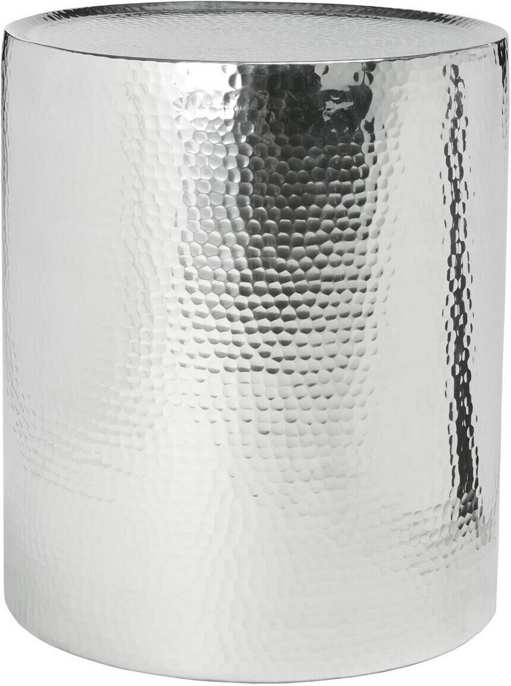 Polonium Silver Occasional Hammered Table by Safavieh | 1StopBedrooms