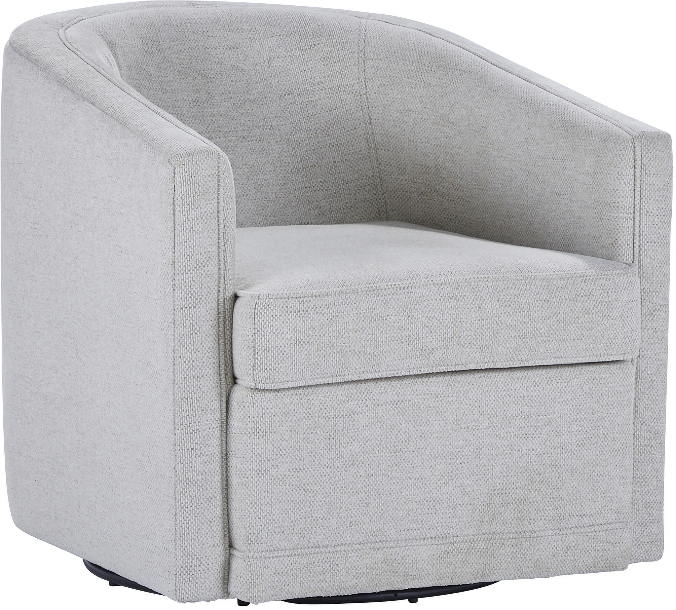 Poppy Swivel Chair In Light Gray by New Classic | 1StopBedrooms