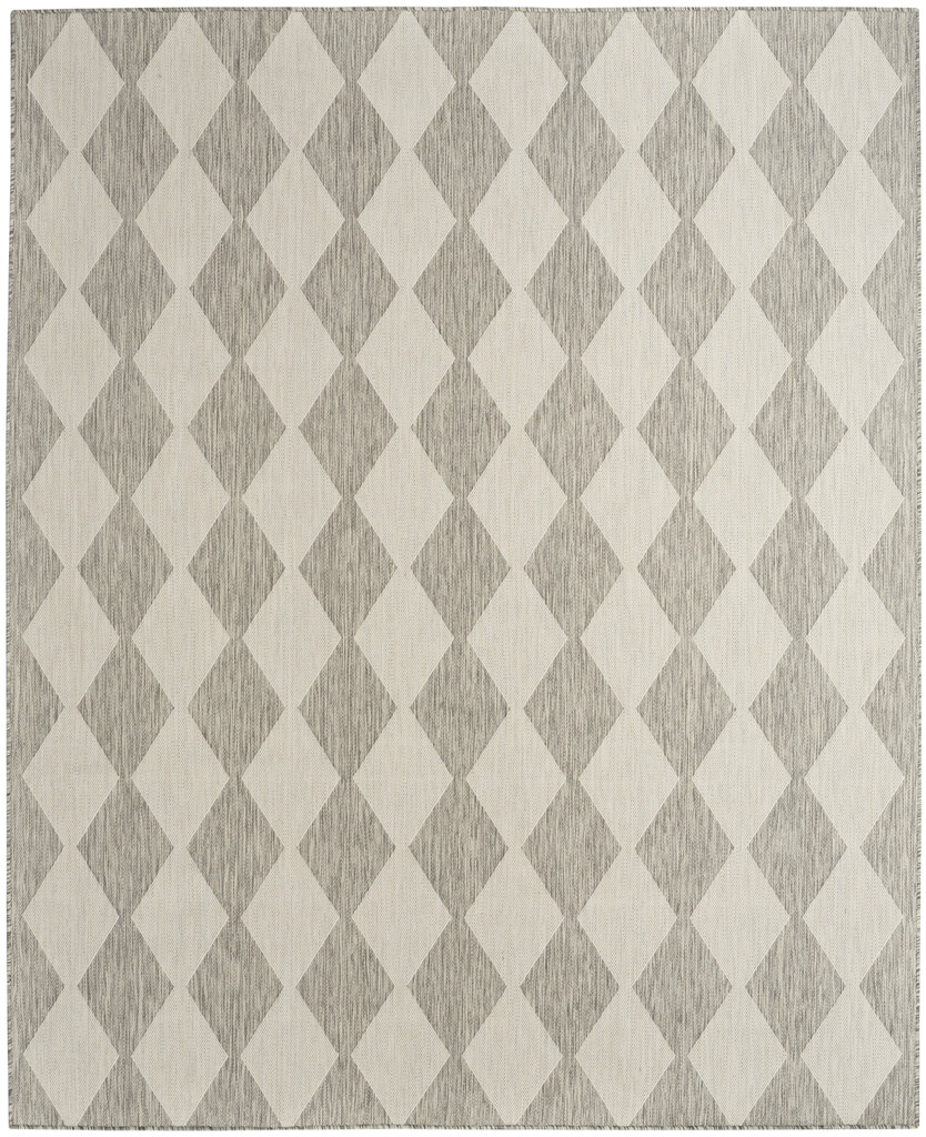 Positano Modern 8' x 10' Rug In Light Grey by Nourison | 1StopBedrooms
