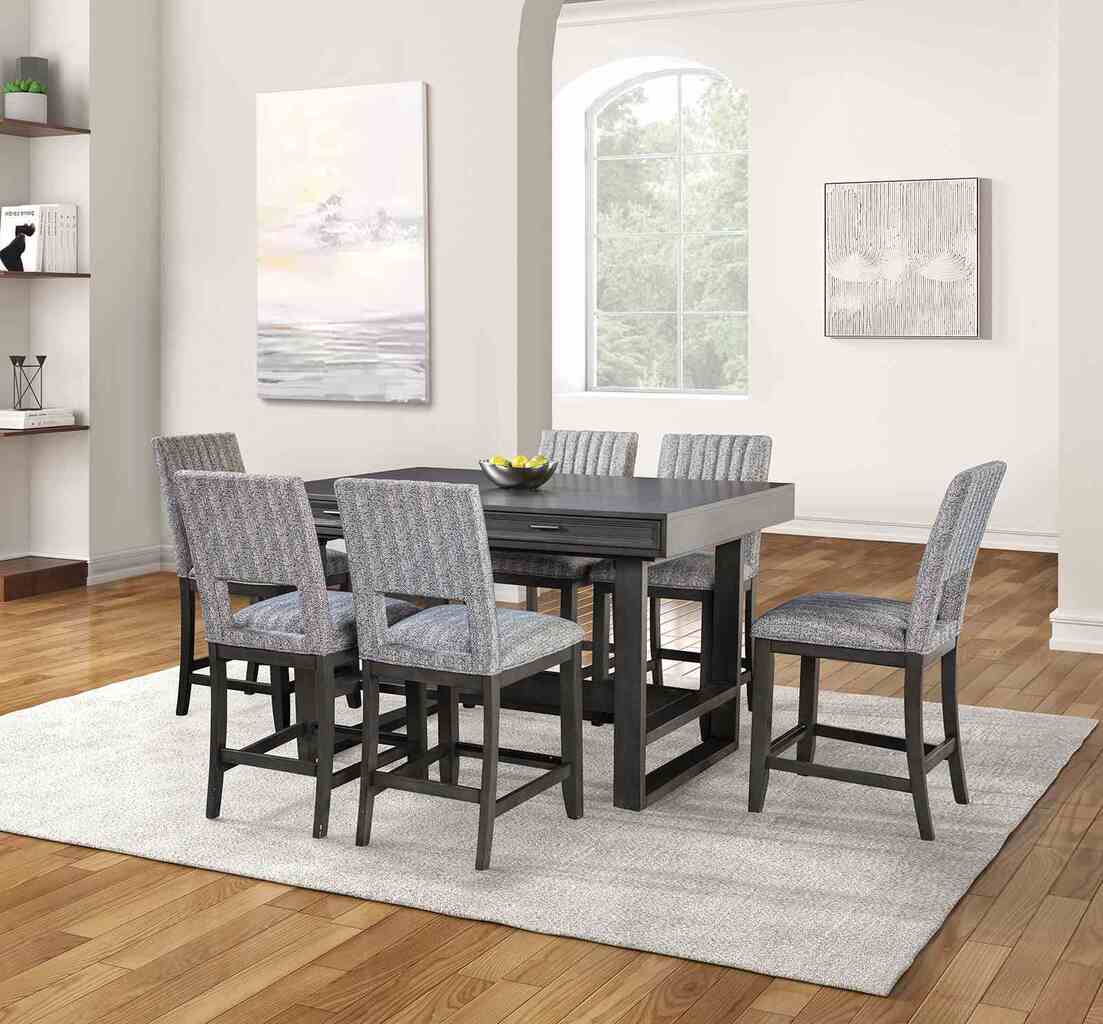 Potton Counter Height Table In Gray by Furniture of America | 1StopBedrooms