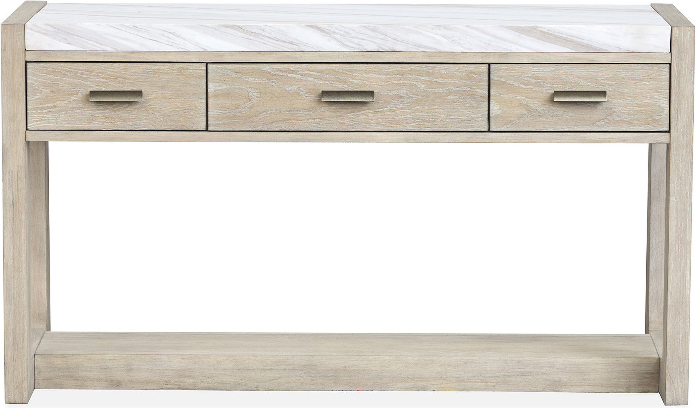 Preston Rectangular Sofa Table In Gallery Buff and Antique Silver by ...