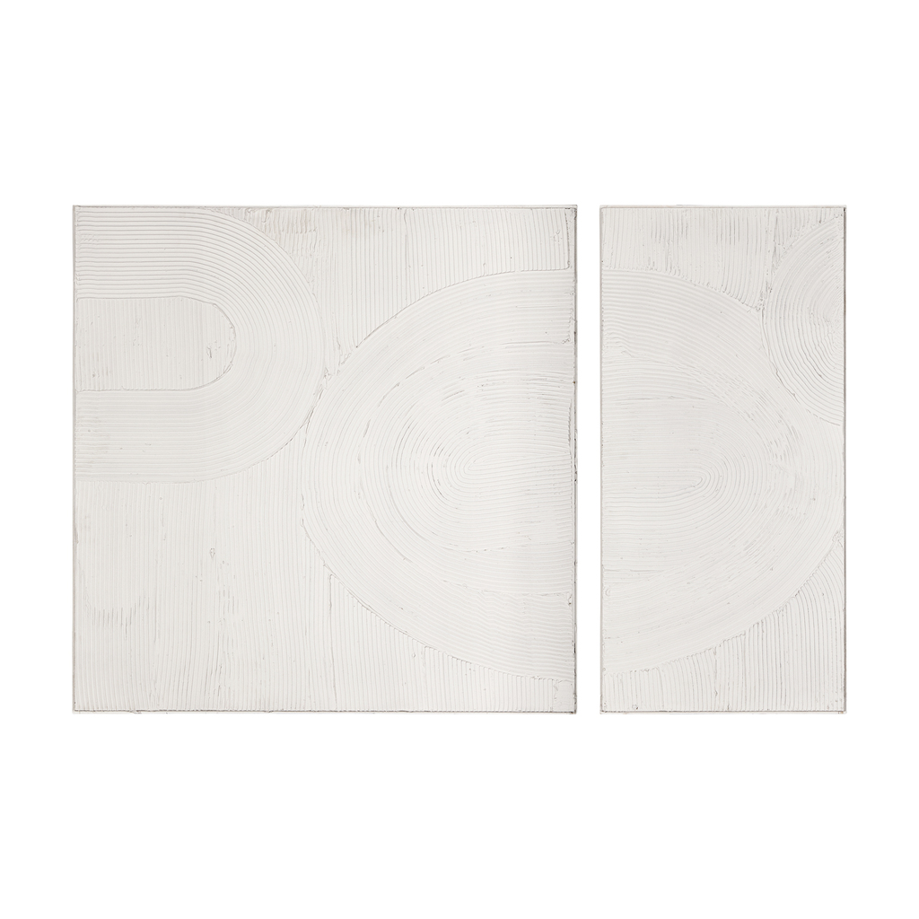 Pretty Mess Wall Art In White by Mercana | 1StopBedrooms