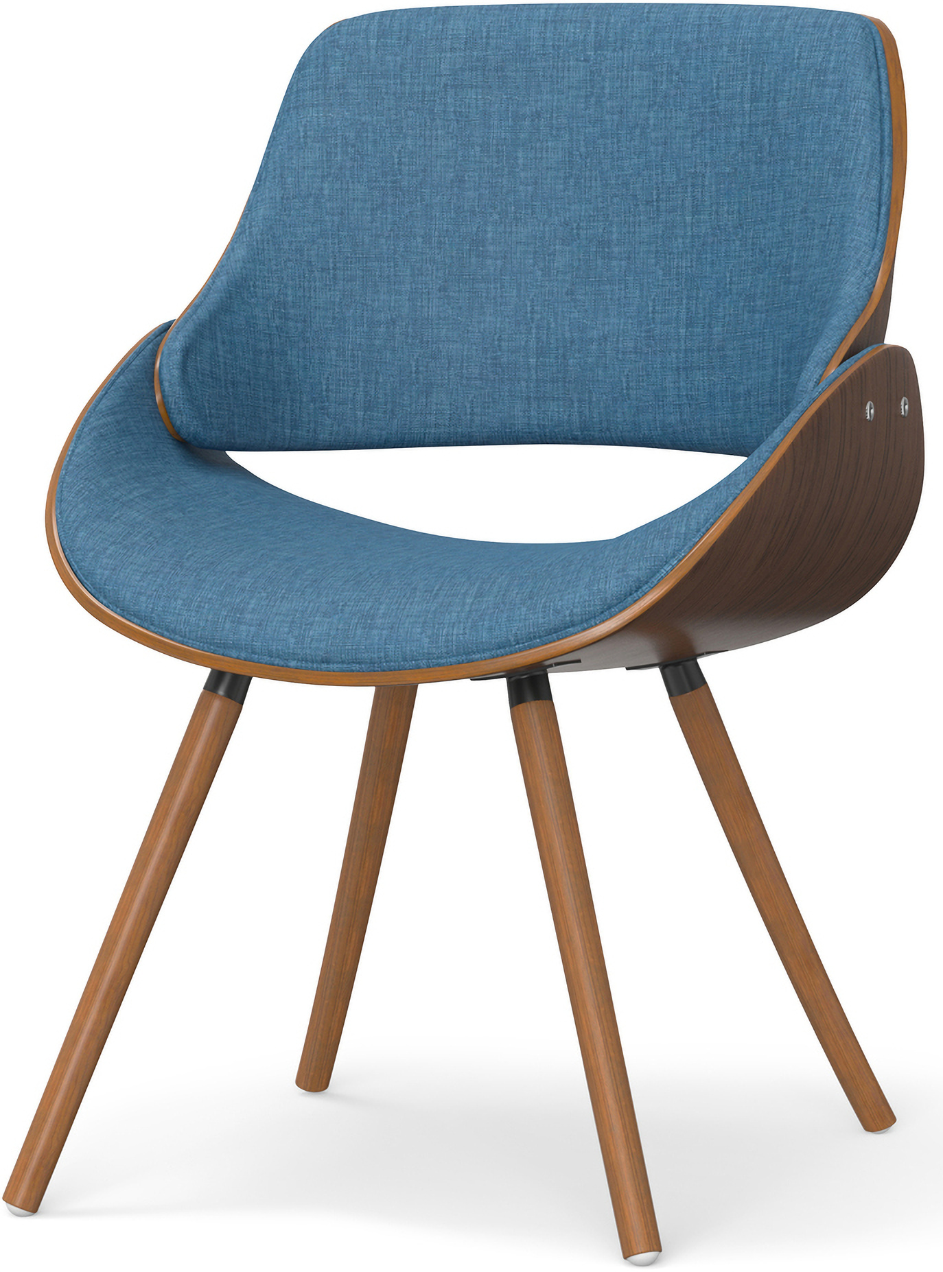 Prosper Upholstered Dining Chair with Wood Open Back and Curved Seat In ... Prosper Upholstered Dining Chair with Wood Open Back and Curved Seat In ...