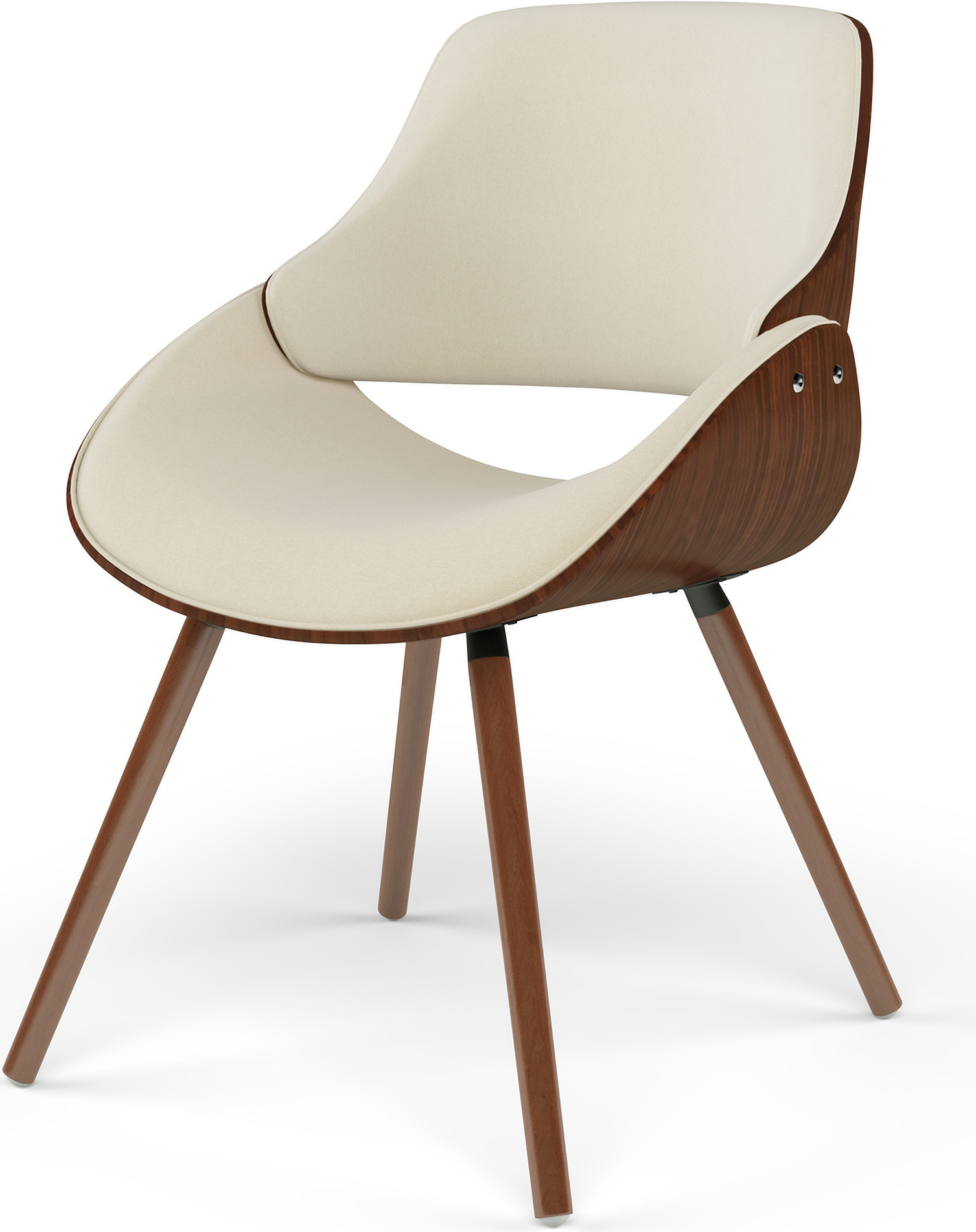 Prosper Upholstered Dining Chair with Wood Open Back and Curved Seat In ... Prosper Upholstered Dining Chair with Wood Open Back and Curved Seat In ...