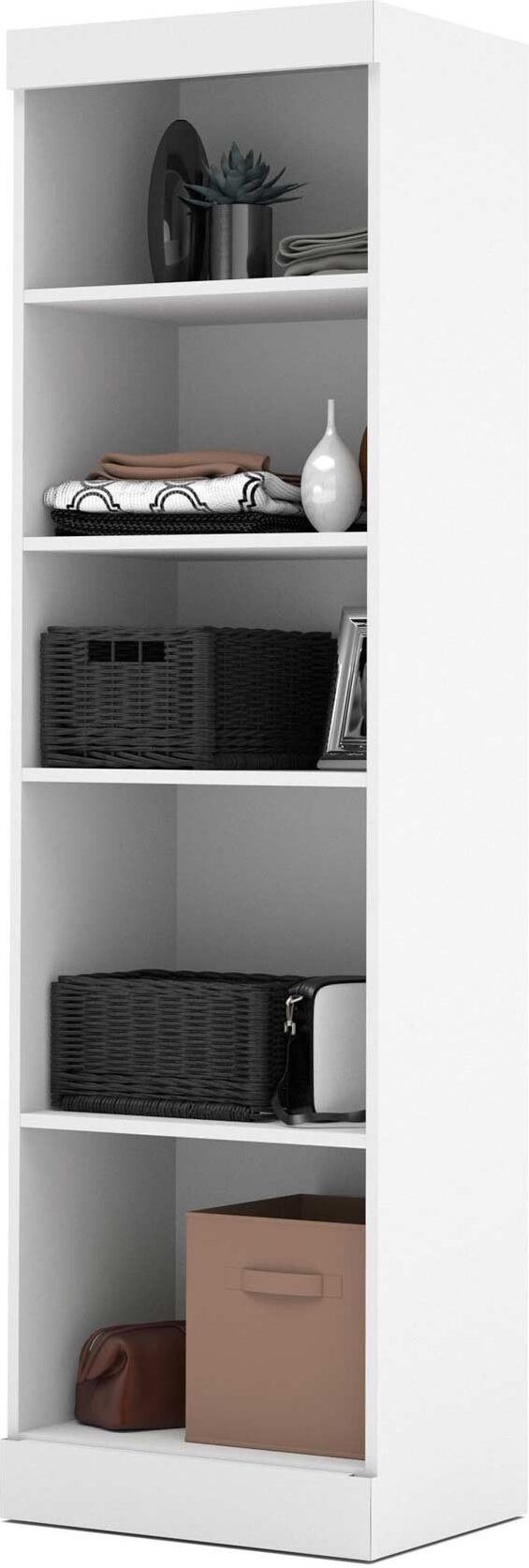 26162 Pure White 25" Open Storage Unit by Bestar | 1StopBedrooms