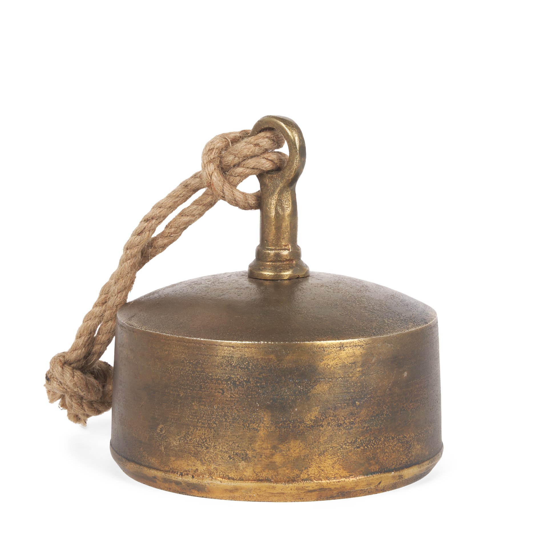 Quincy Metal Large Decorative Bell Object In Gold by Mercana ...