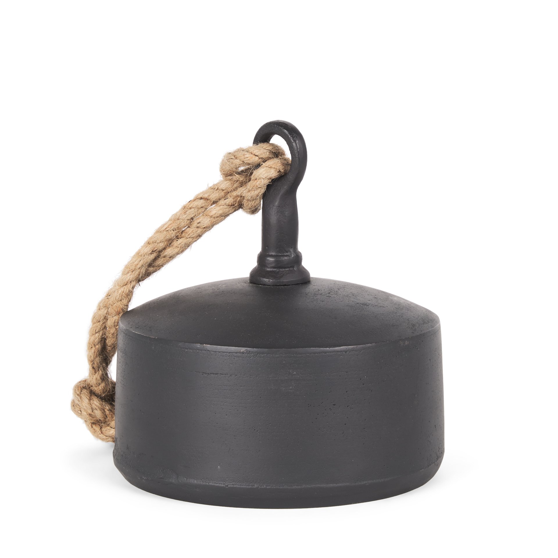 Quincy Metal Large Decorative Bell Object In Matte Black by Mercana ...