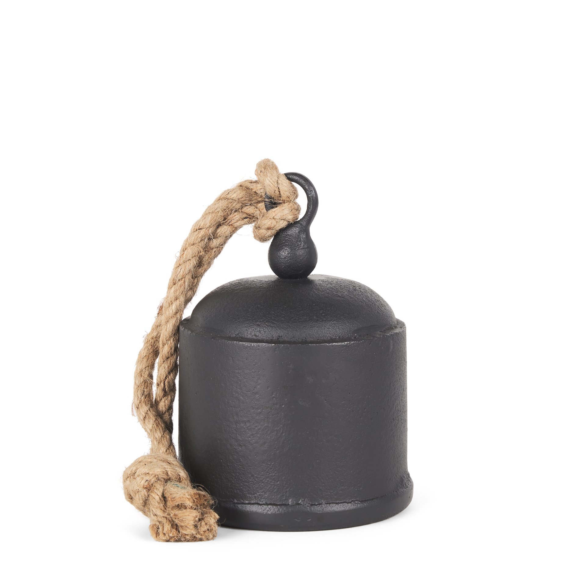 Quincy Metal Medium Decorative Bell Object In Matte Black by Mercana ...