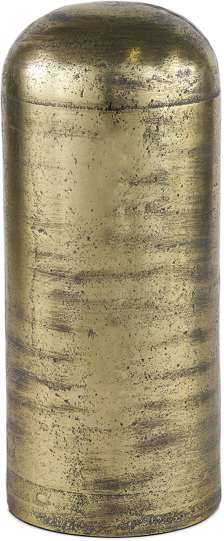 Quonset Brass Finished Aluminum Metal Extra Tall Pillar Object In Gold ...