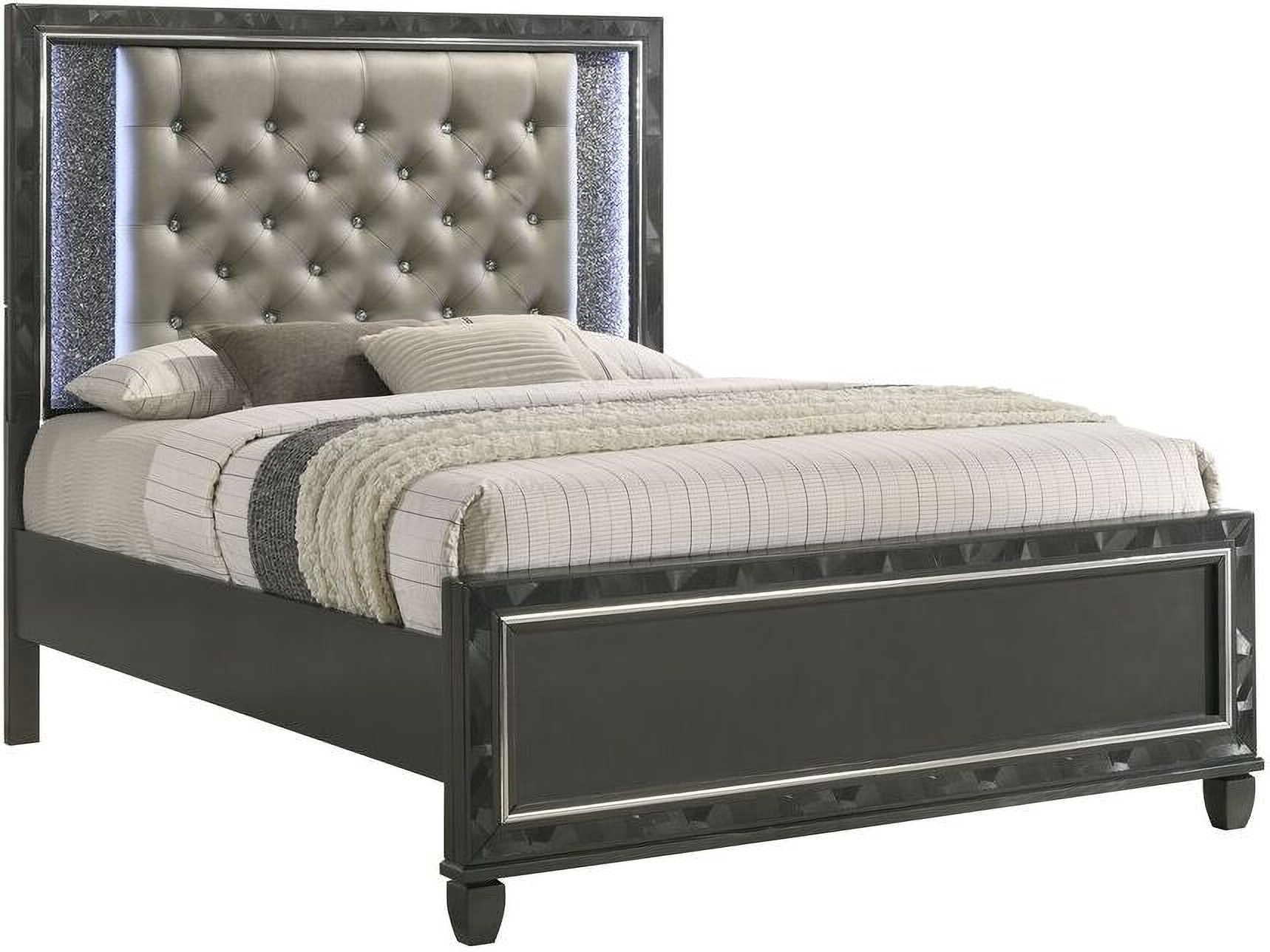 Radiance Queen Bed In Black by New Classic | 1StopBedrooms