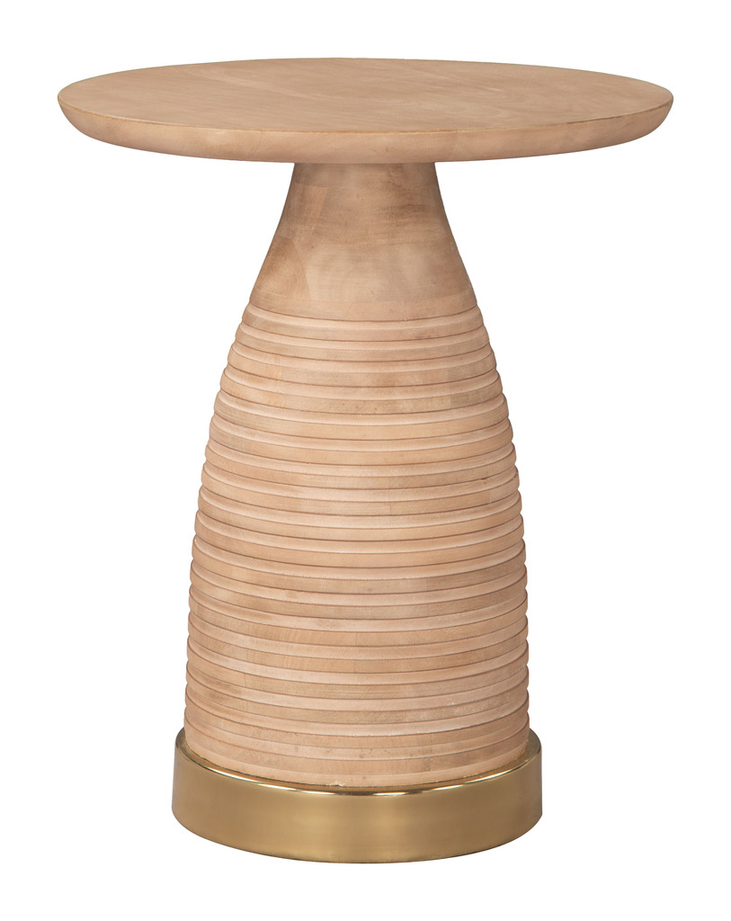 Radiant Side Table In Natural by Zuo Modern | 1StopBedrooms
