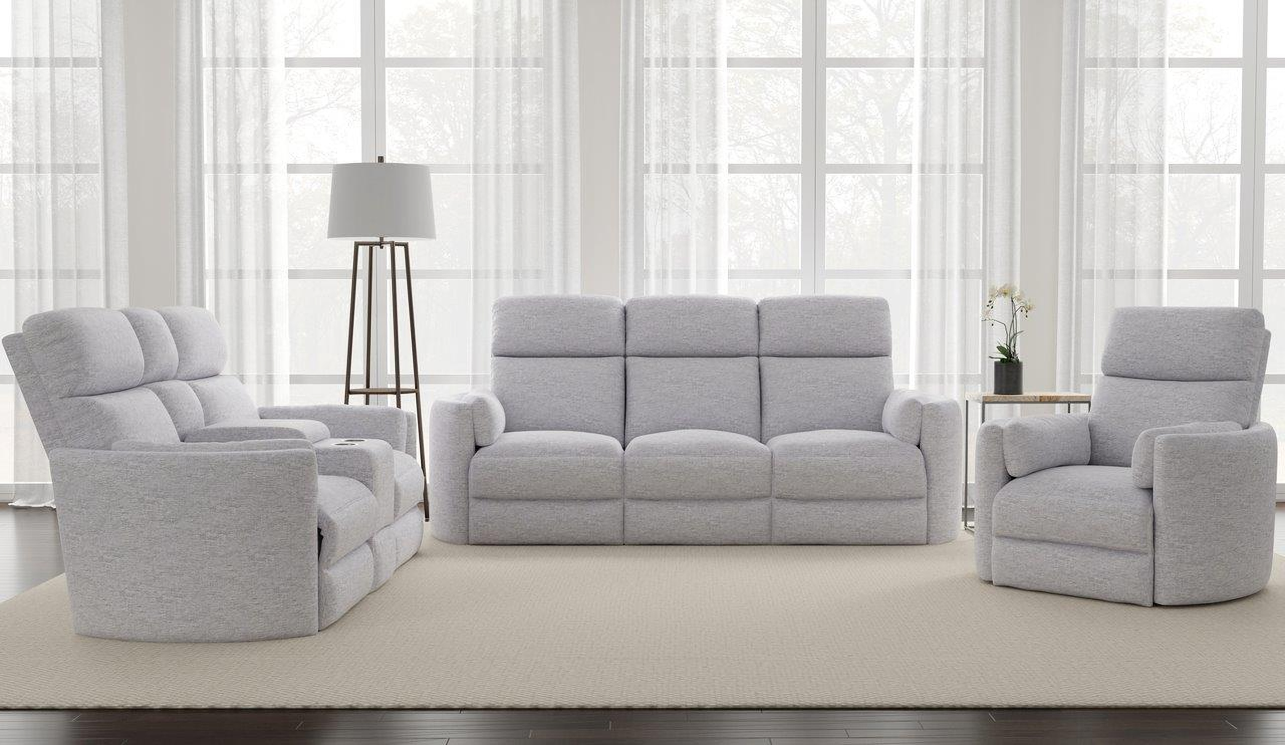 Radius Living Room Set In Mineral by Parker House | 1StopBedrooms