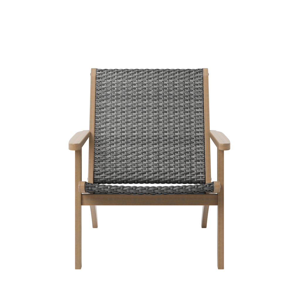 Radius Wood Patio Chairs Set of 2 In Gray by New Classic | 1StopBedrooms