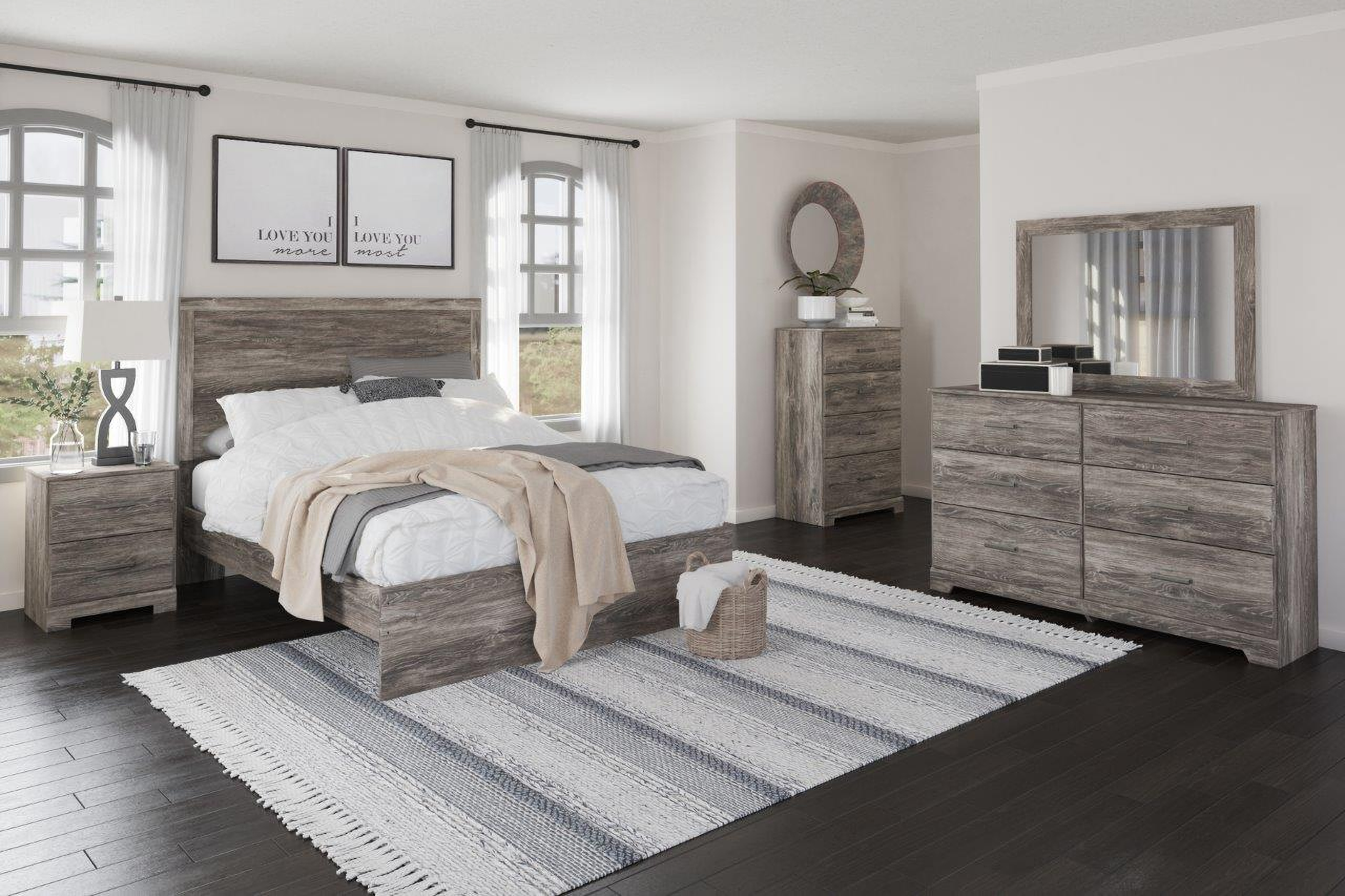 Ralinksi Gray Panel Bedroom Set by Ashley Furniture | 1StopBedrooms