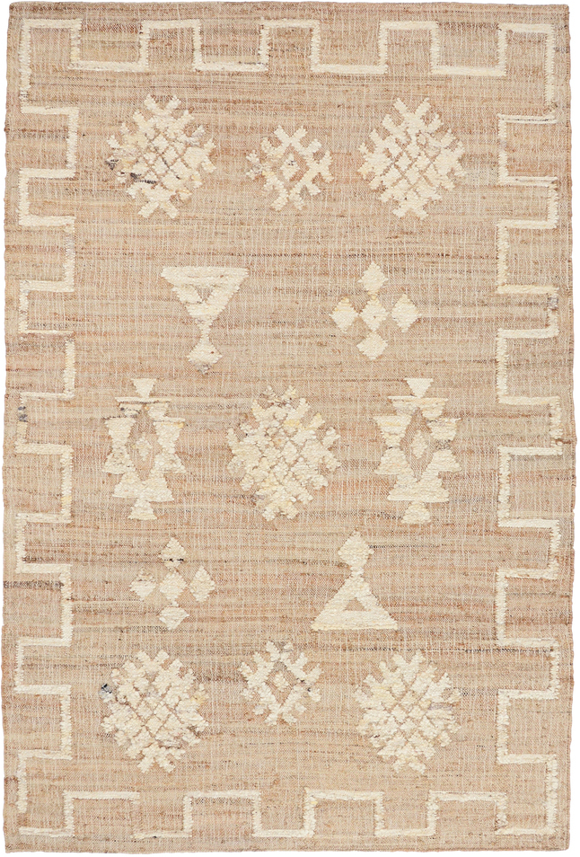 Raposa 5x8 Rug In Natural and Ivory by Classic Home | 1StopBedrooms