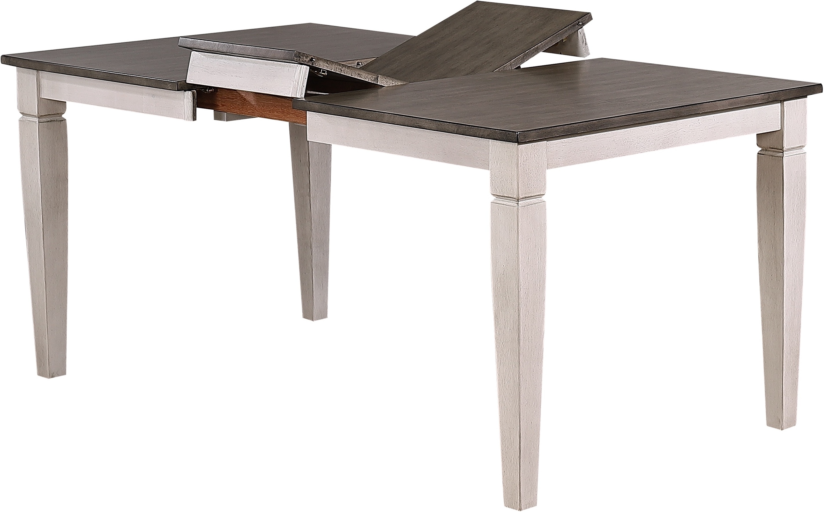 Rectangle Loft Dining Table In Ash and Stormy White by Iconic Furniture ...