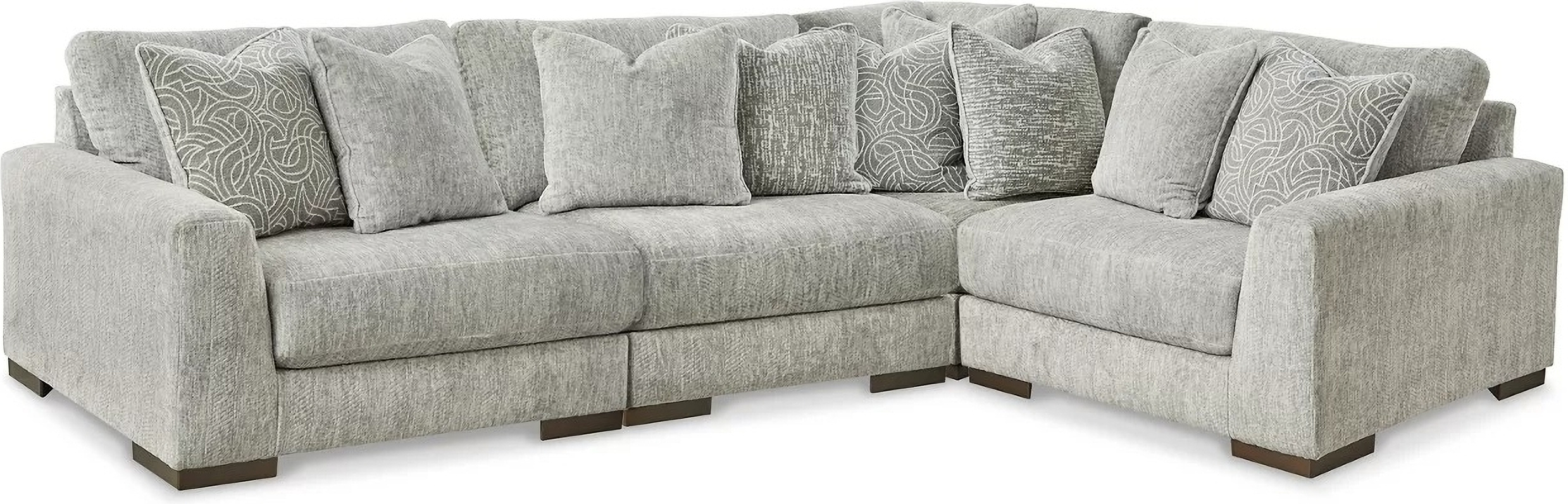 Regent Park 4-Piece Modular Sectional In Pewter by Ashley Furniture ...