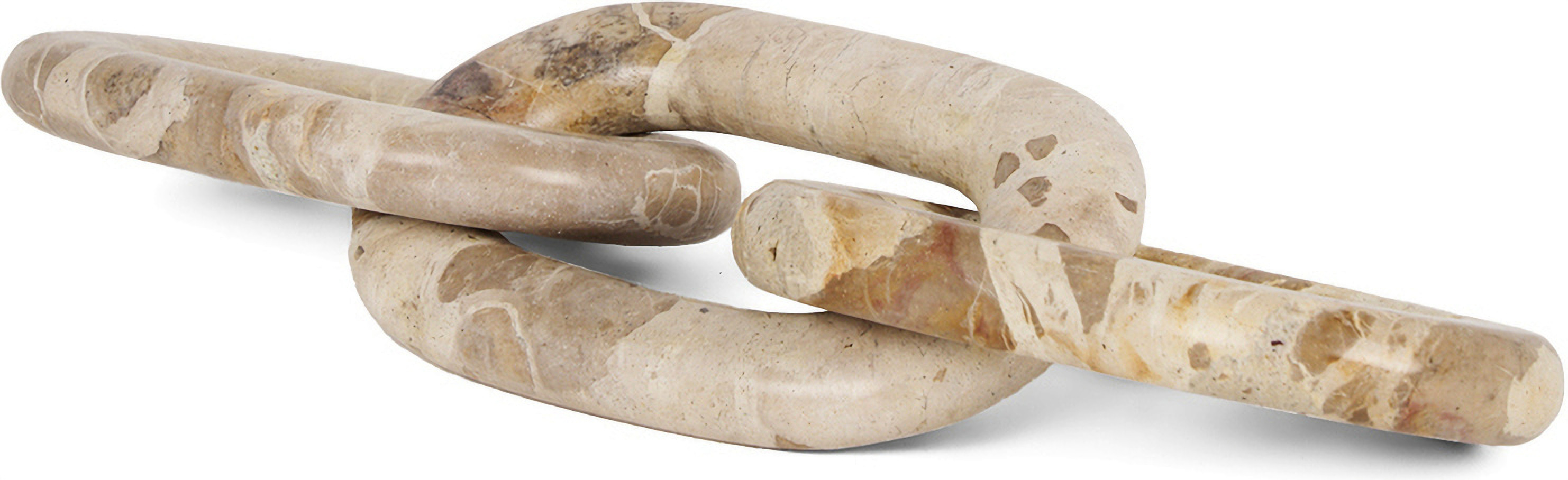 Reinir Marble Chain Link Decorative Object In Beige by Mercana ...