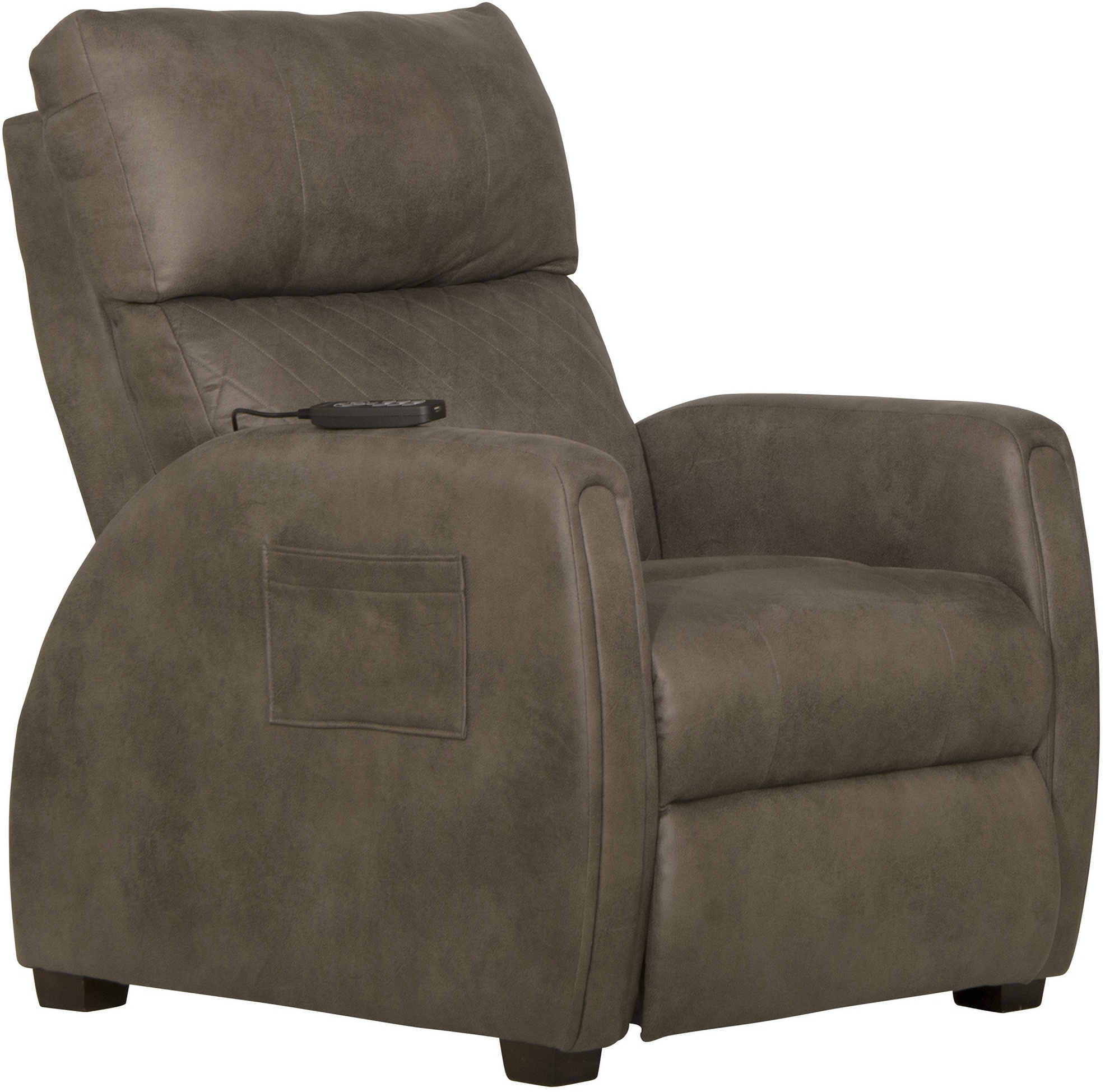 Relaxer Power Lay Flat Recliner with Power Adjustable Headrest In Taupe ...