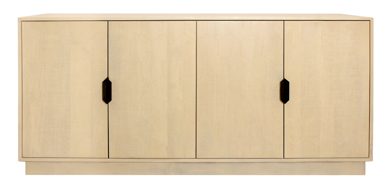 Ren 4-Door Sideboard In Aged Natural by Moti | 1StopBedrooms