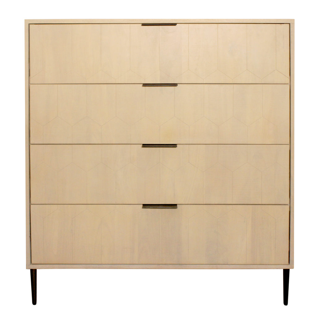 Ren 4-Drawer Chest In Aged Natural by Moti | 1StopBedrooms